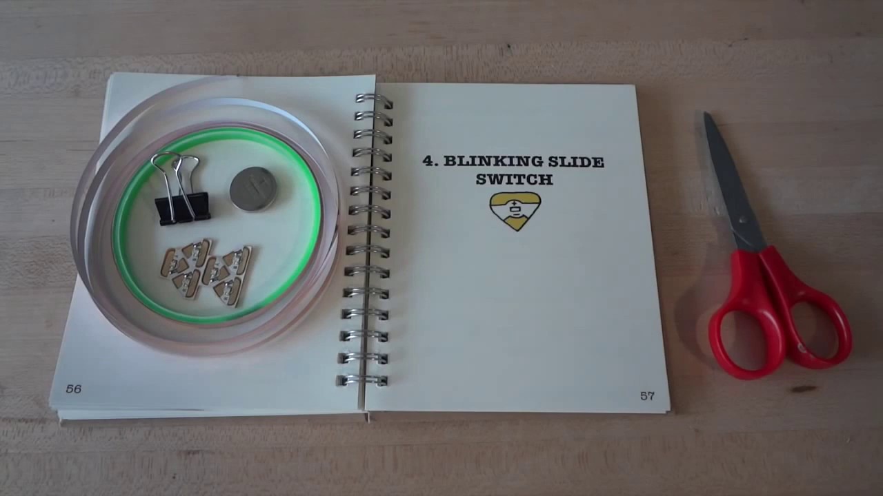 Circuit Sticker Sketchbook - Chapter 4 (Blinking Slide Switch)