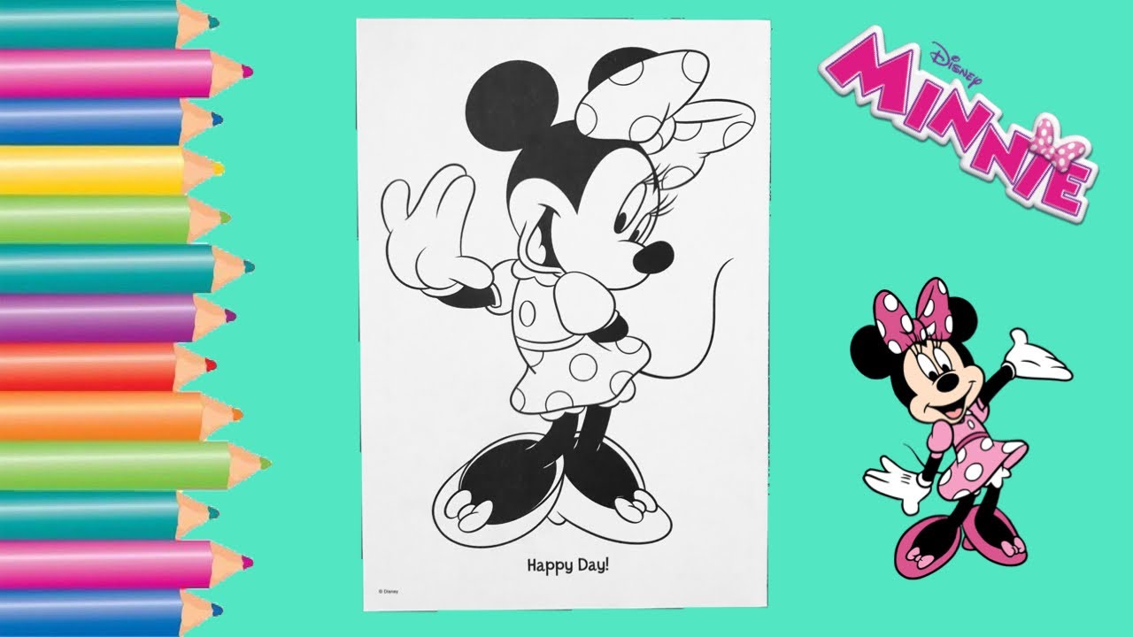 Coloring Minnie Mouse Coloring Page | Gabby's Coloring Show