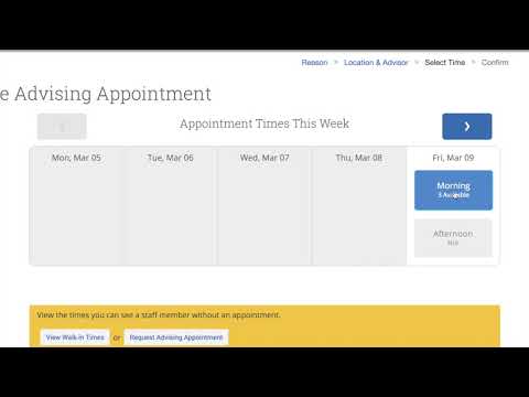 An EASY Way to Schedule an Advising Appointment (En Espanol)
