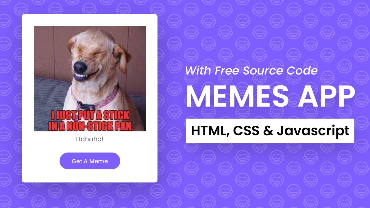 Memes App | HTML, CSS & JS | Javascript Project With Source Code