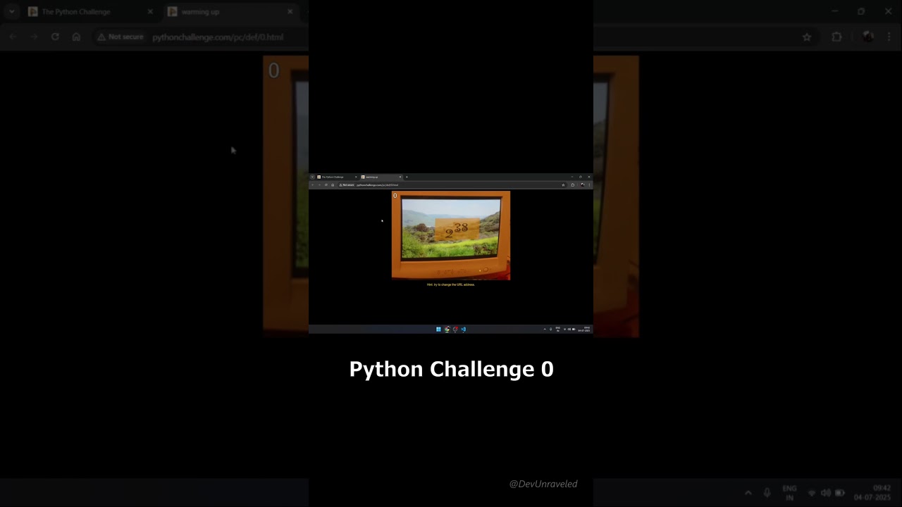 Python Challenge 0 #shorts