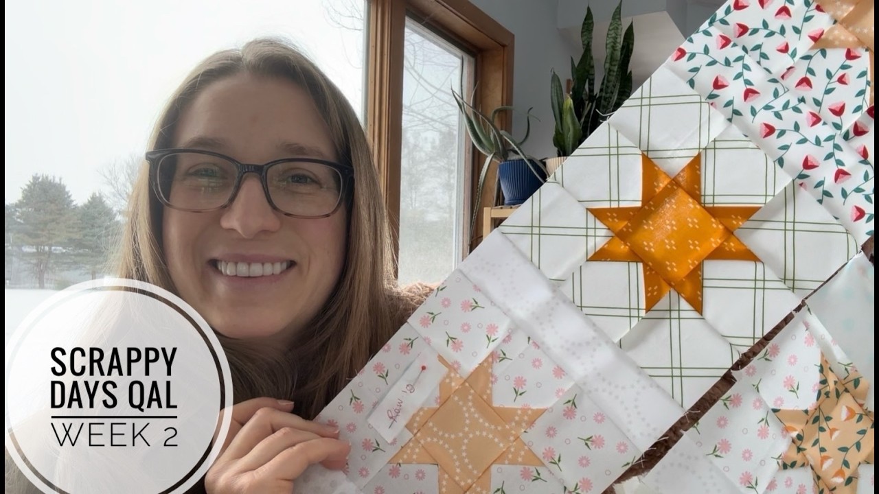 Scrappy Days Quilt Along week 2, VLOG