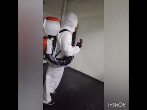 disinfection of cold rooms with quaternary ammonium.