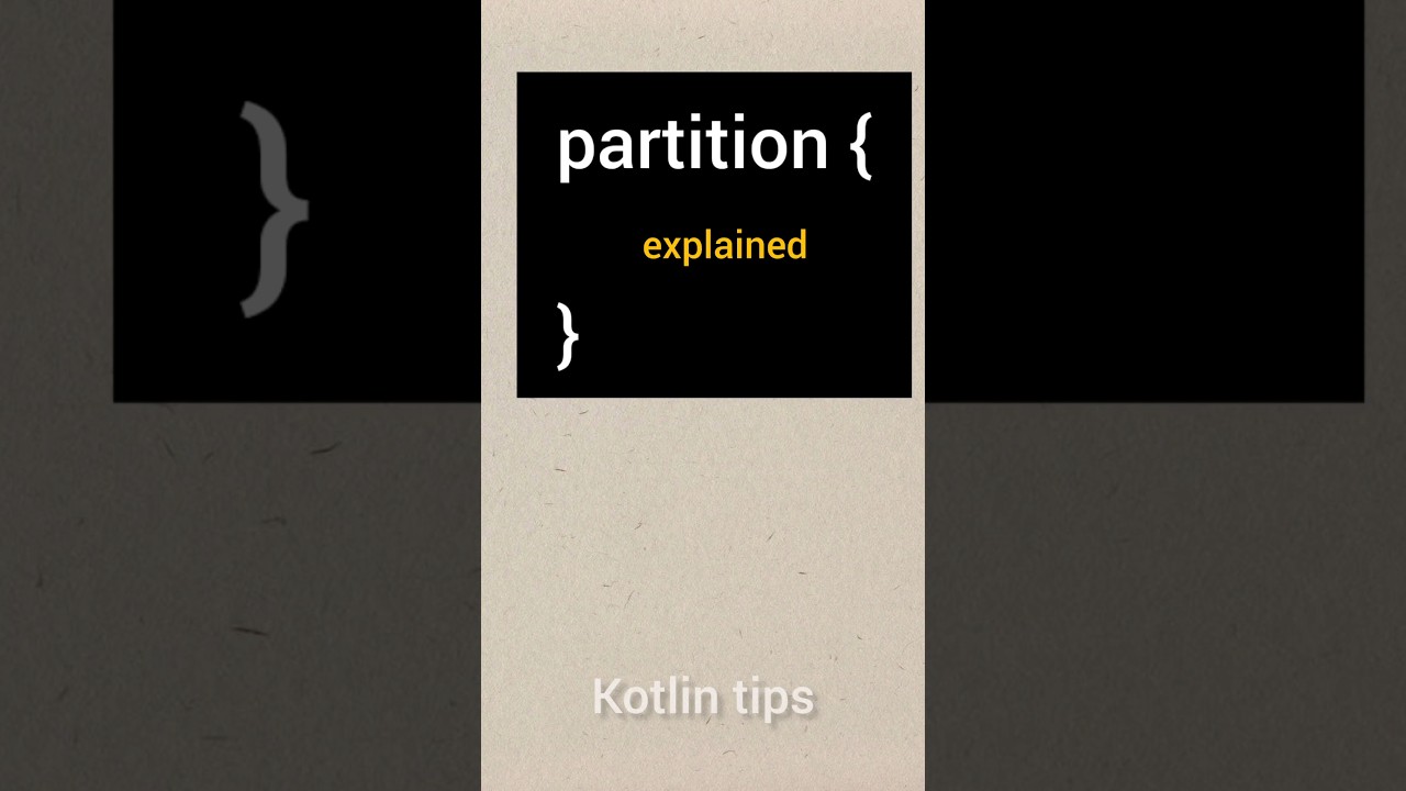 use of partition function in kotlin #android #kotlin #shorts
