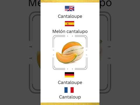 #Cantaloupe #Melón cantalupo #Cantaloupe #Cantaloup#fruit #learnspanish #newdayspanish