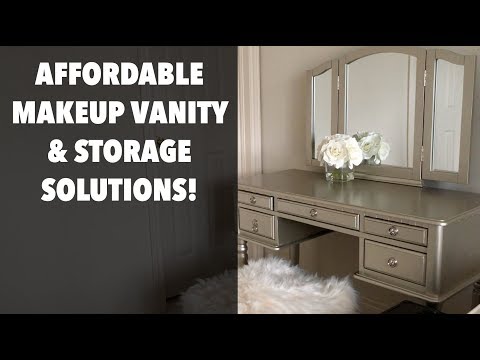 My *Affordable* Makeup Vanity and Makeup Storage