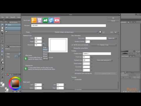 Learn Mastering Clip Studio Creating a New Animation File | packtpub com - Mind Luster