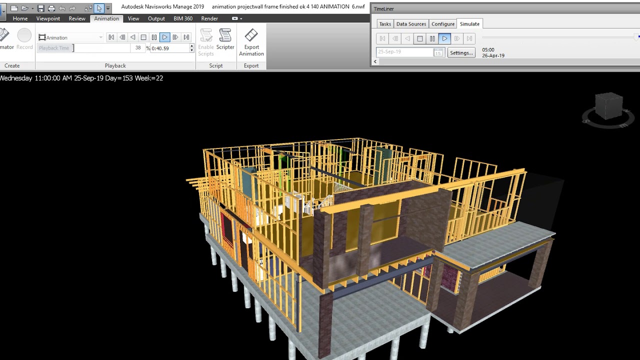 4D Naviswork from Revit .