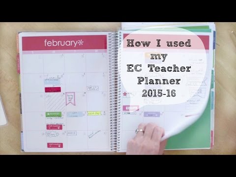 Teacher Jessi's Erin Condren Lesson Planner Walkthrough 2015-16 - How I Used It