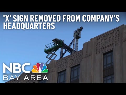 Flashing ‘X' sign removed from company's San Francisco headquarters