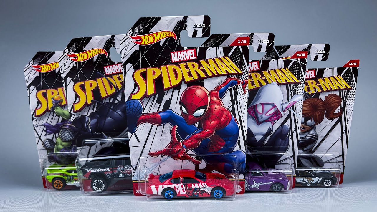 Hot Wheels Spider-Man Series Depicts Both Heroes and Villains, Five ...
