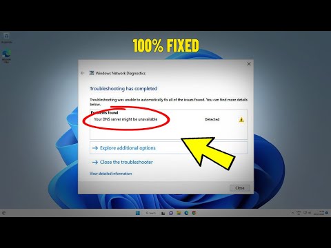 Fix Your DNS server might be unavailable in Windows 11 / 10 / 8 /7 | Solve dns Server Unavailable ✅