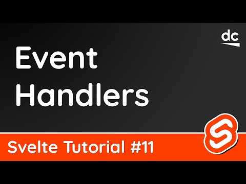 Learn Element Event Handlers Svelte Tutorial 11 - Mind Luster