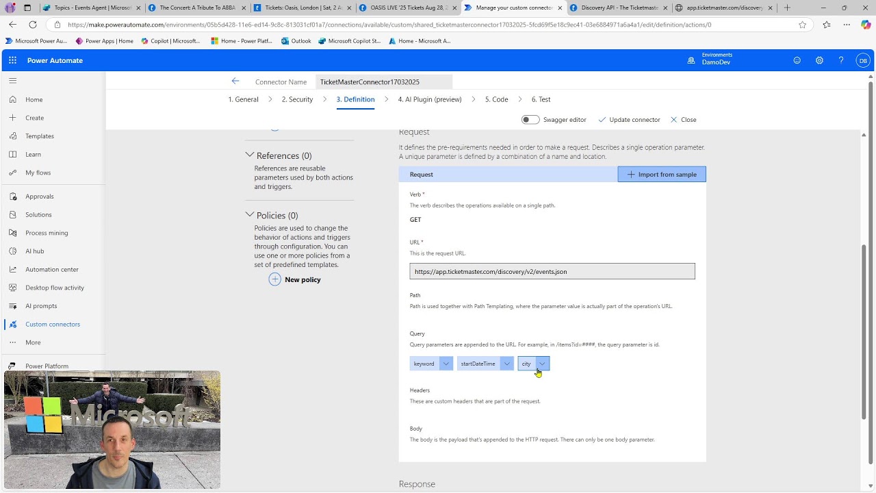 Copilot Studio: Building a custom connector for my Agent in C...