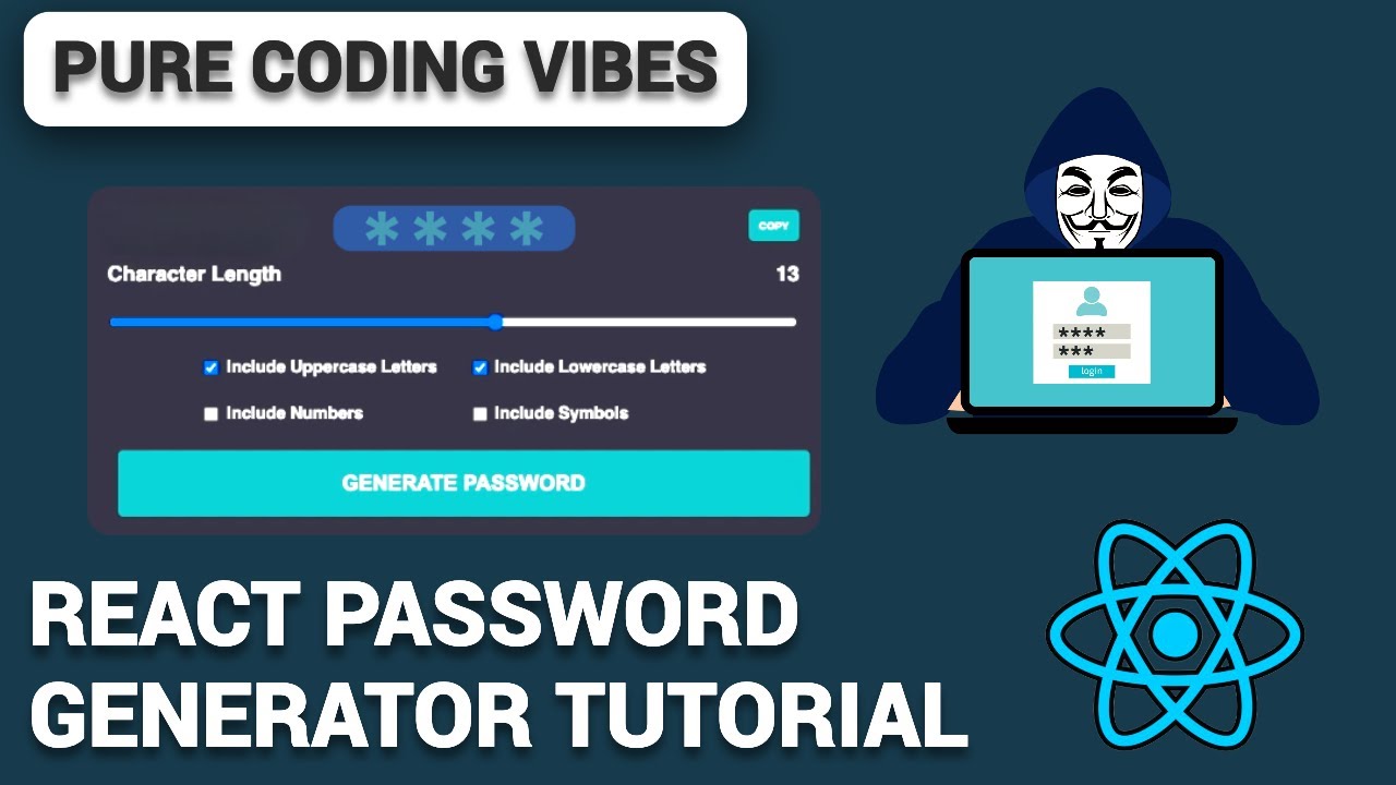 React Password Generator in Under 40 Minutes - Tutorial