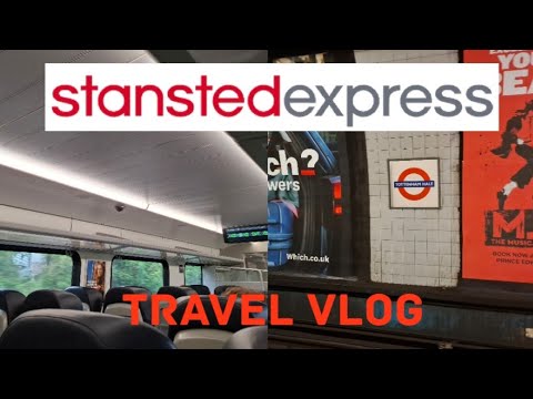 The BEST Way to Get From London Stansted Airport Into Central London | Stansted Express Travel Vlog