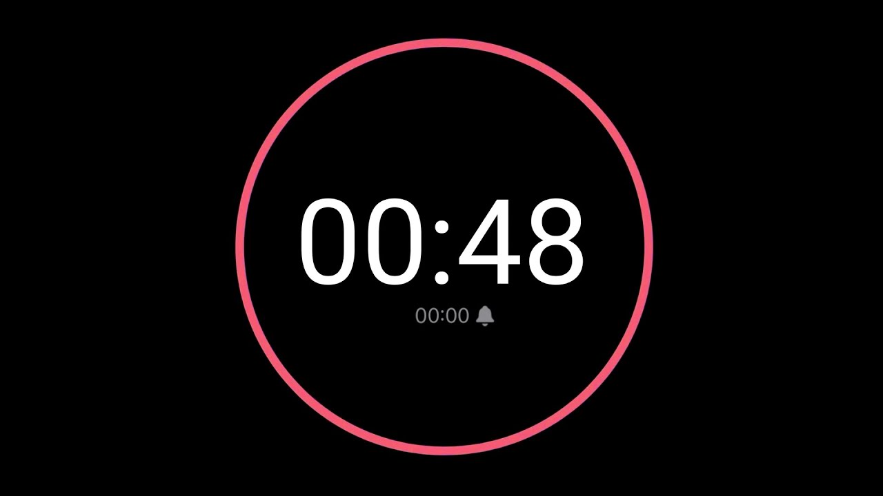 48 Second Countdown Timer / iPhone Timer Style