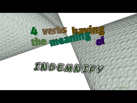 indemnify - 4 verbs synonym of indemnify (sentence examples)