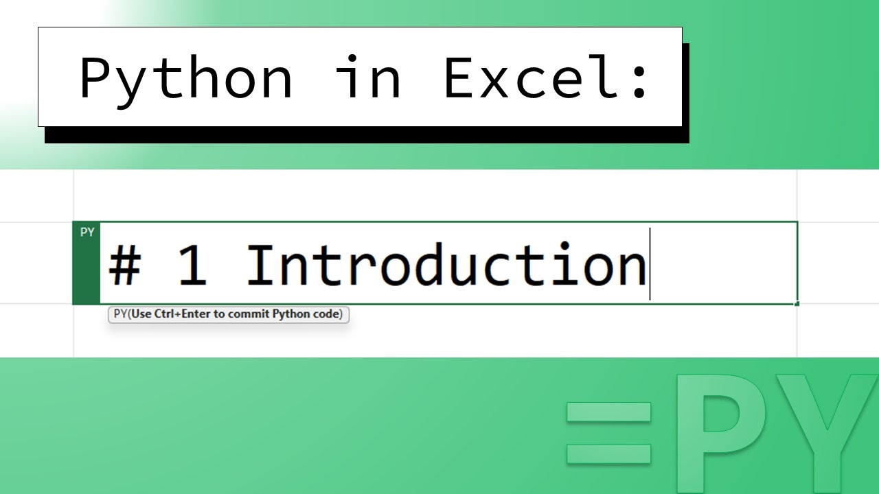 Python in Excel! Part 1 - Introduction