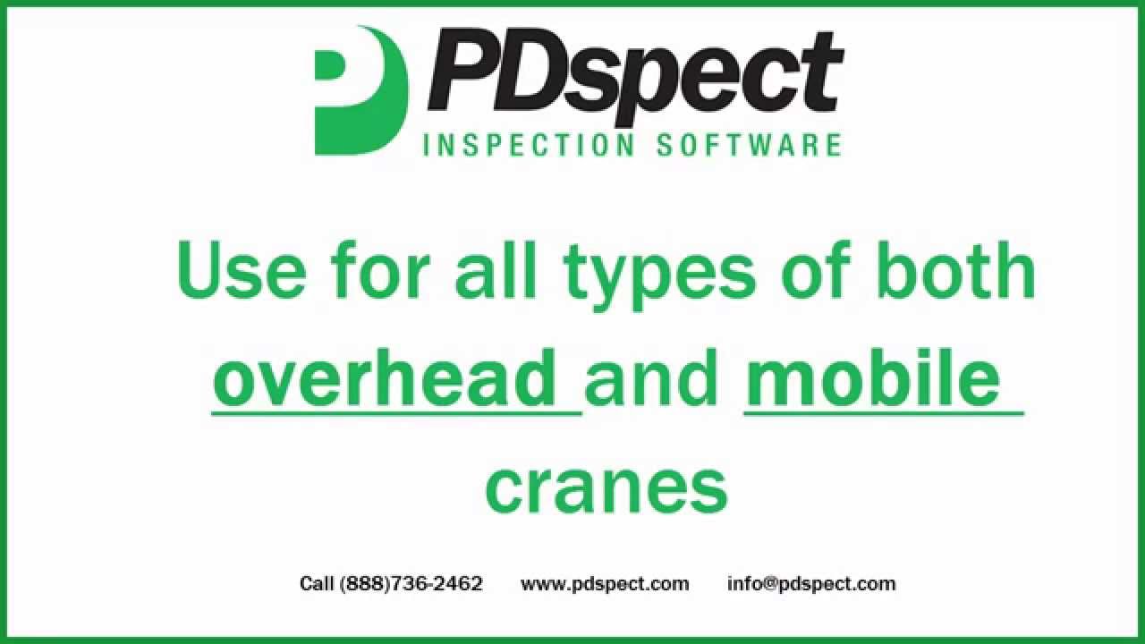 Crane Inspection Software - More Information