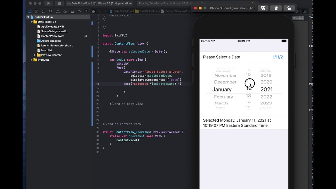 Get the Day, Month, and Year from a DatePicker Selection