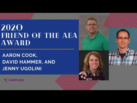 Congratulations 2020 Friend of the AEA Award Recipients David Hammer, Aaron Cook, & Jenny Ugolini