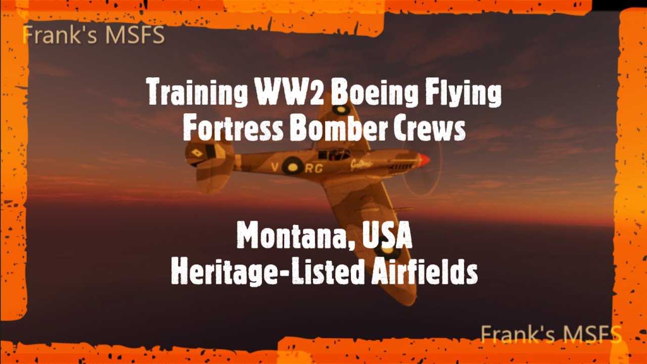 Training WW2 Boeing B-17 Flying Fortress bomber crews, Montana, USA ...