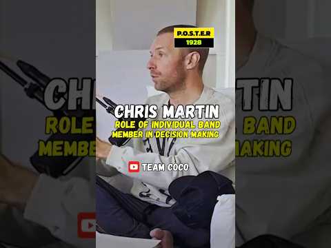 "Role of Individual Band Members in Decision Making‼️Podcast Team Coco with Chris Martin"