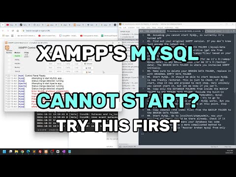 How to Restore a Broken MySQL Server in XAMPP (Easy Fix Without Data Loss)