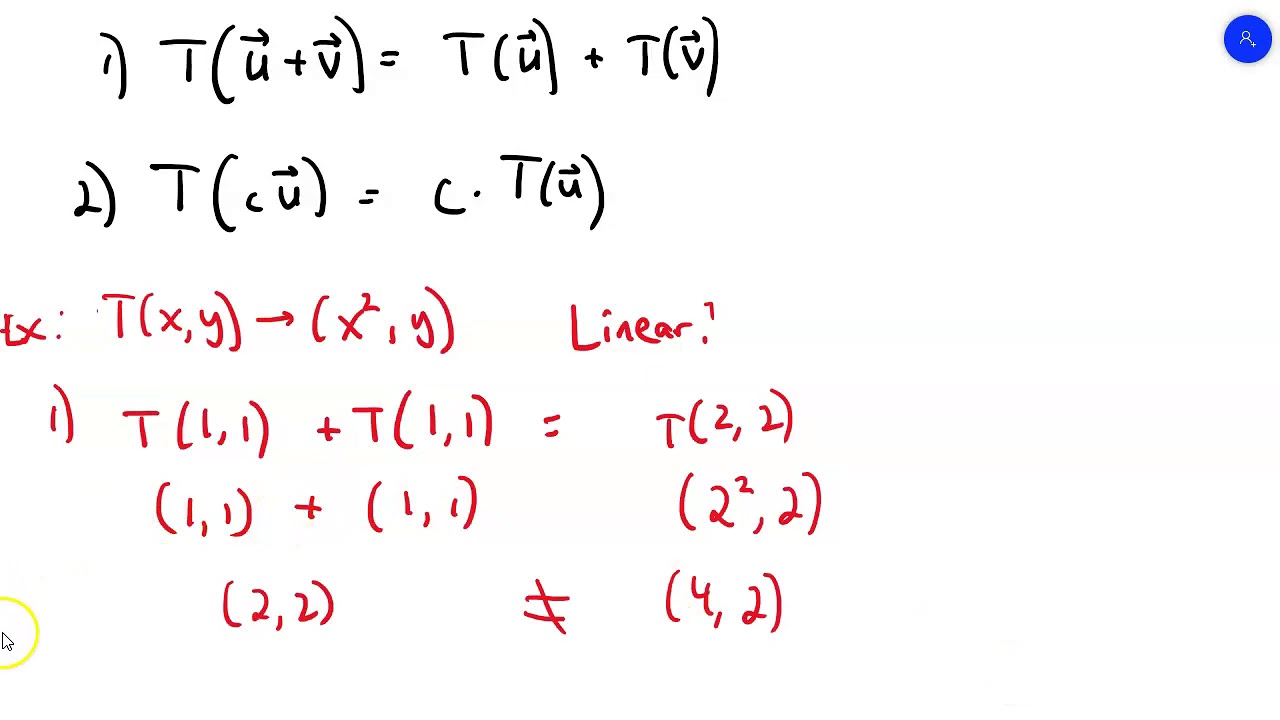 Linear Algebra:  Linear Transformations  (6.1 Pt1)