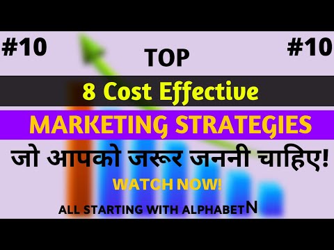 [HINDI] Top 8 Cost-Effective Marketing Strategies, जो आपको जरूर जननी चाहिए | Watch Now!