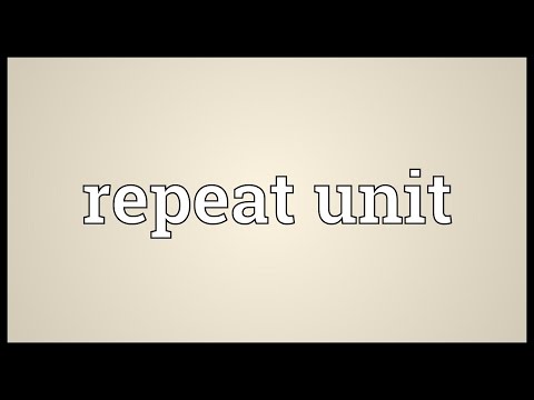 Repeat unit Meaning