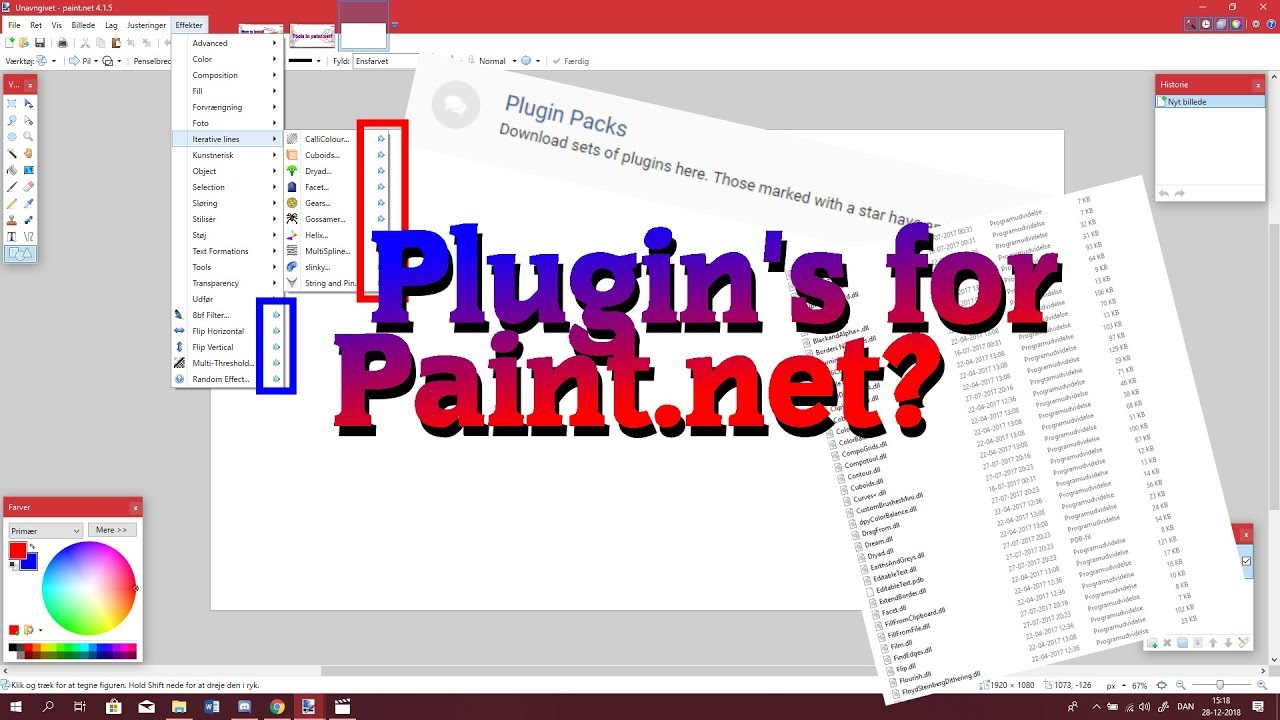 Plugin's in paint.net?! - Paint.net for beginners E4! - Basic S1!!!