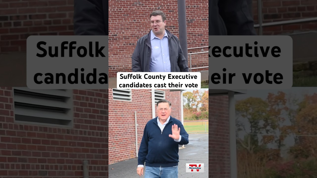 Both candidates for Suffolk County executive cast their vote before polls close at 9 p.m. #livotes