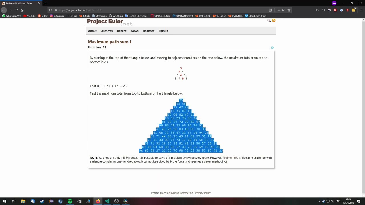 Project Euler Problem 18 in Haskell
