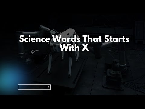 Science Words That Starts With X