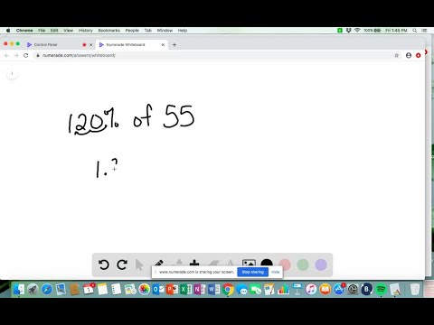 In the following exercises, translate and solve. 120% of 55 is what number?