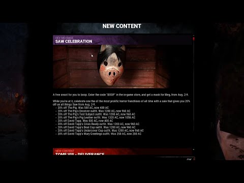 Steam Community :: Video :: BOOP THE SNOOT Promo Code - DBD E13