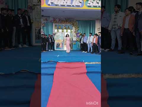Ramp walk in Farewell 🪩🪩✨ #farewell #rampwalk #youtubeshorts