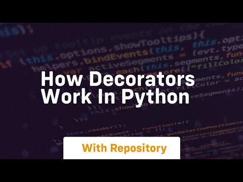 how decorators work in python