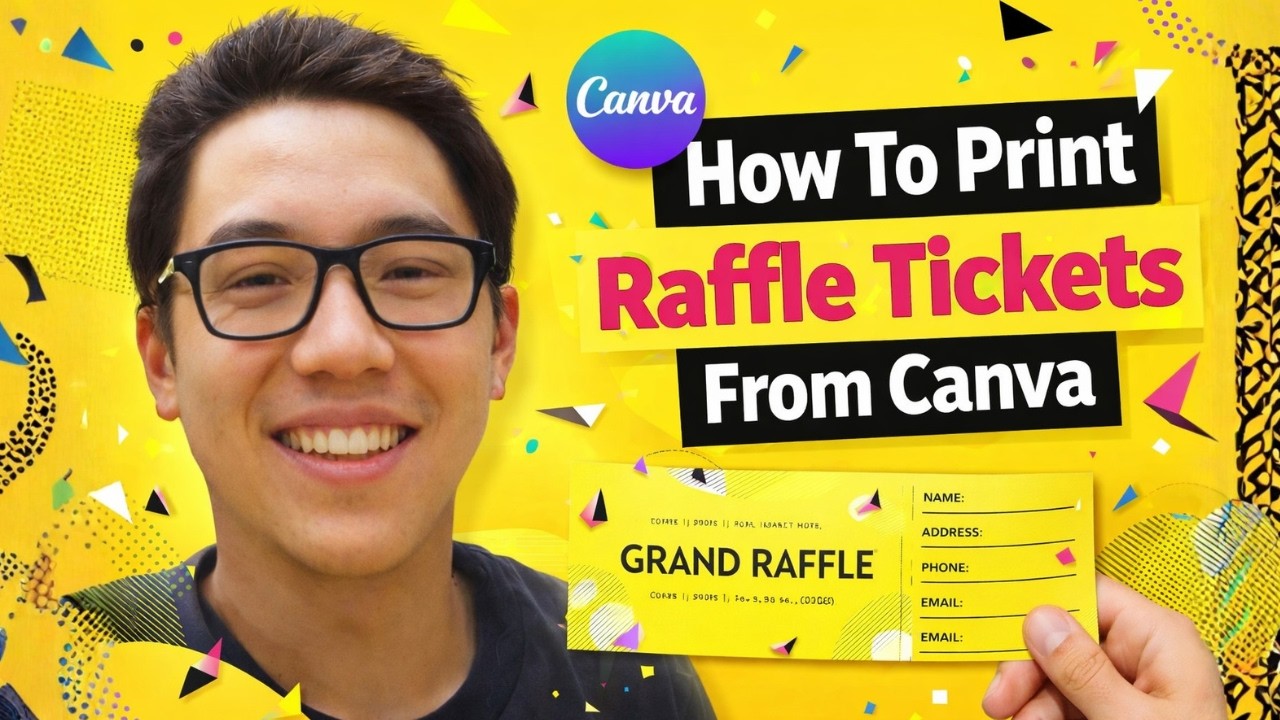 How To Print Raffle Tickets From Canva (Event Access) || 2026 TUTORIAL