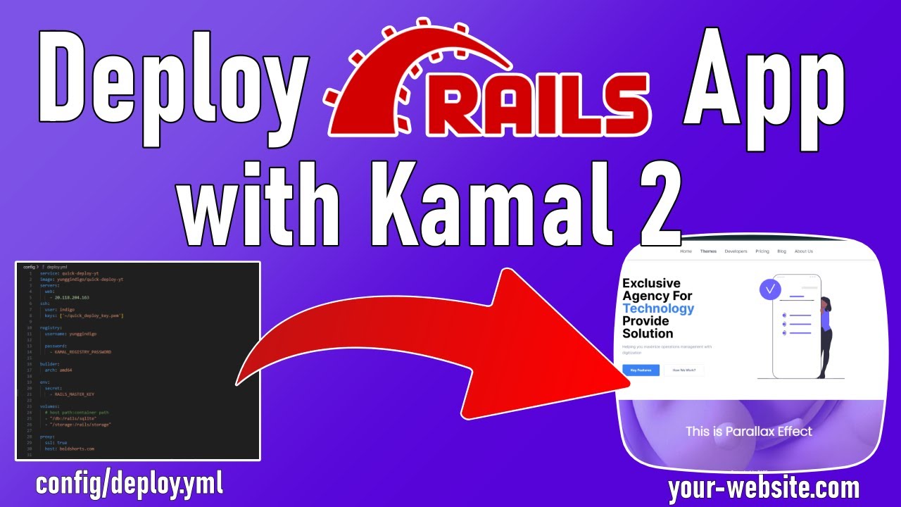 How To Deploy Rails 7 App With Kamal 2 | Azure, SQLite, TailwindCSS