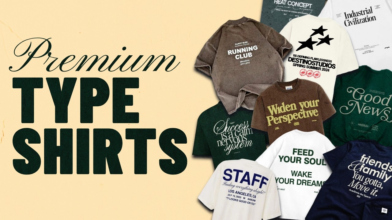 How To Make Luxury Typography T-Shirt Designs