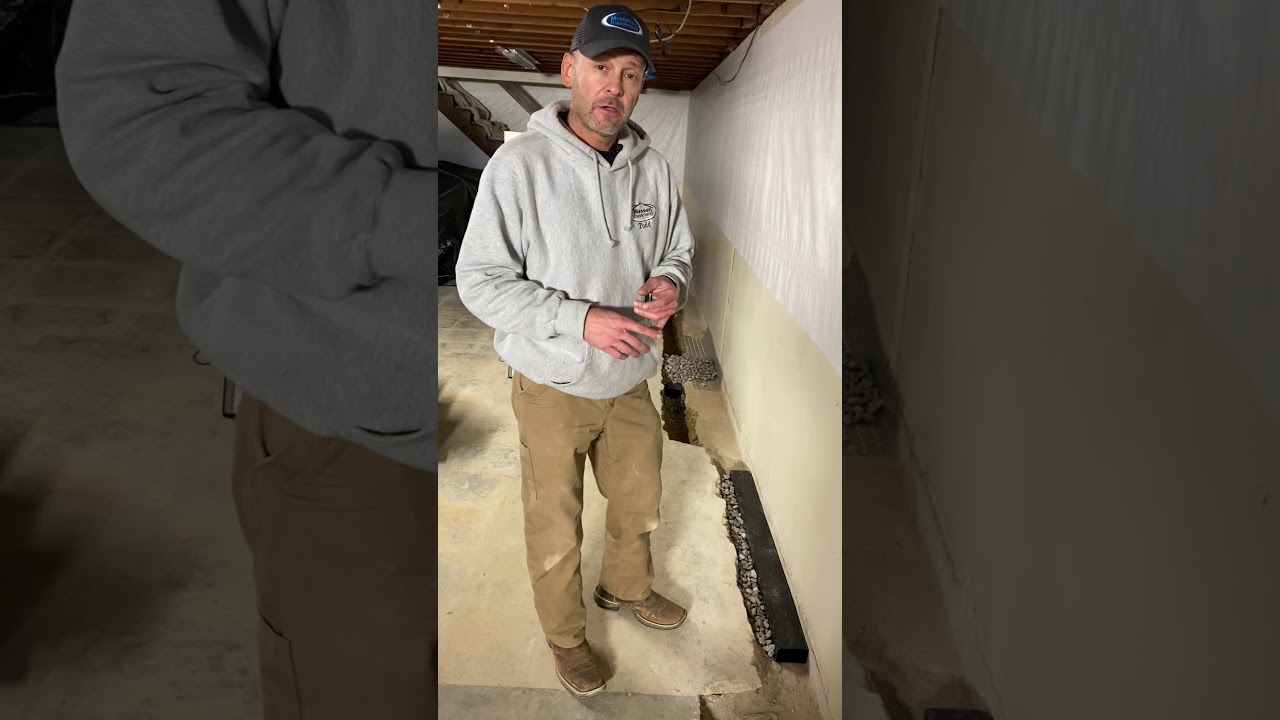 Basement Waterproofing Drainage System: On The Footing vs. In Front Of The Footing