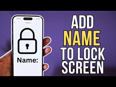 How To Add Name To Lock Screen On iPhone