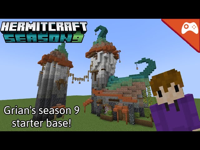 Grian's Hermitcraft Season 9 Starter base Minecraft Map