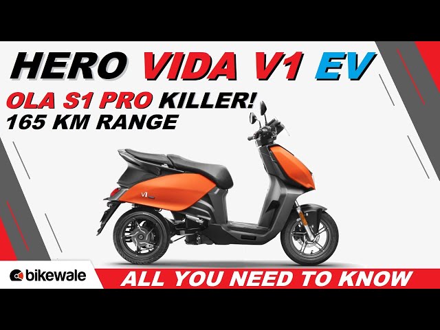 Hero Vida V1 Electric Scooter - The Ola S1 Pro Killer? | Range, Price ...