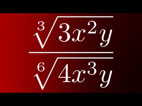 Divide the Radicals with Different Orders: cuberoot(3x^2y)*sixthroot(4x^3y)