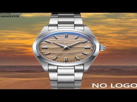 ADDIESDIVE Hot Sale AD2030 Without LOGO Watch Stainless Steel 100M Waterproof Quartz Watches 3D Sa