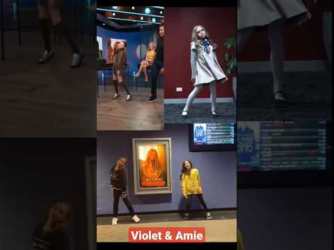 Violet McGraw (Iconic megan) & Amie Donald doing M3gan Dance @amiedonald_nz @itsvioletmcgraw